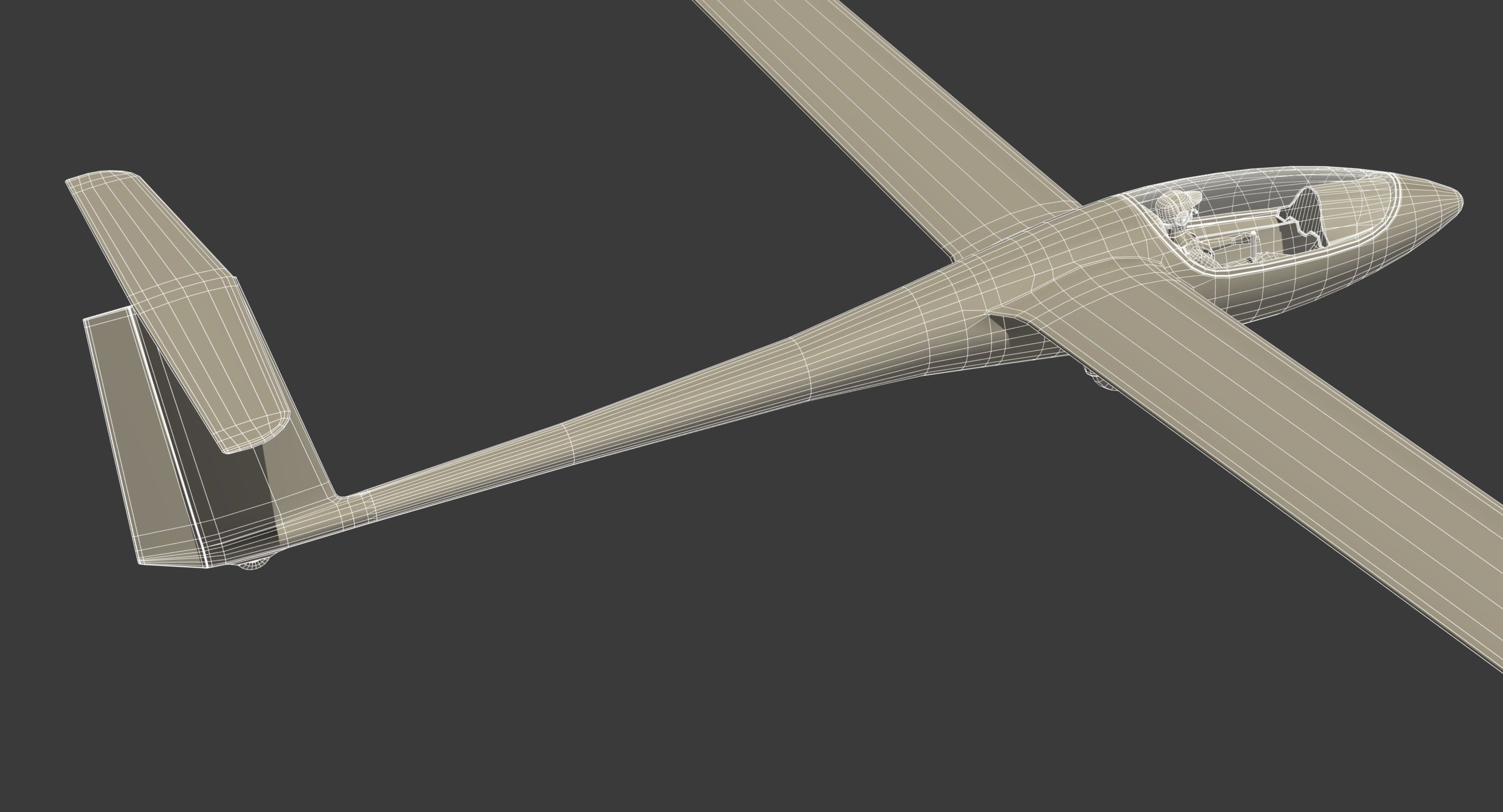 3D model Glider Flying VR / AR / low-poly | CGTrader
