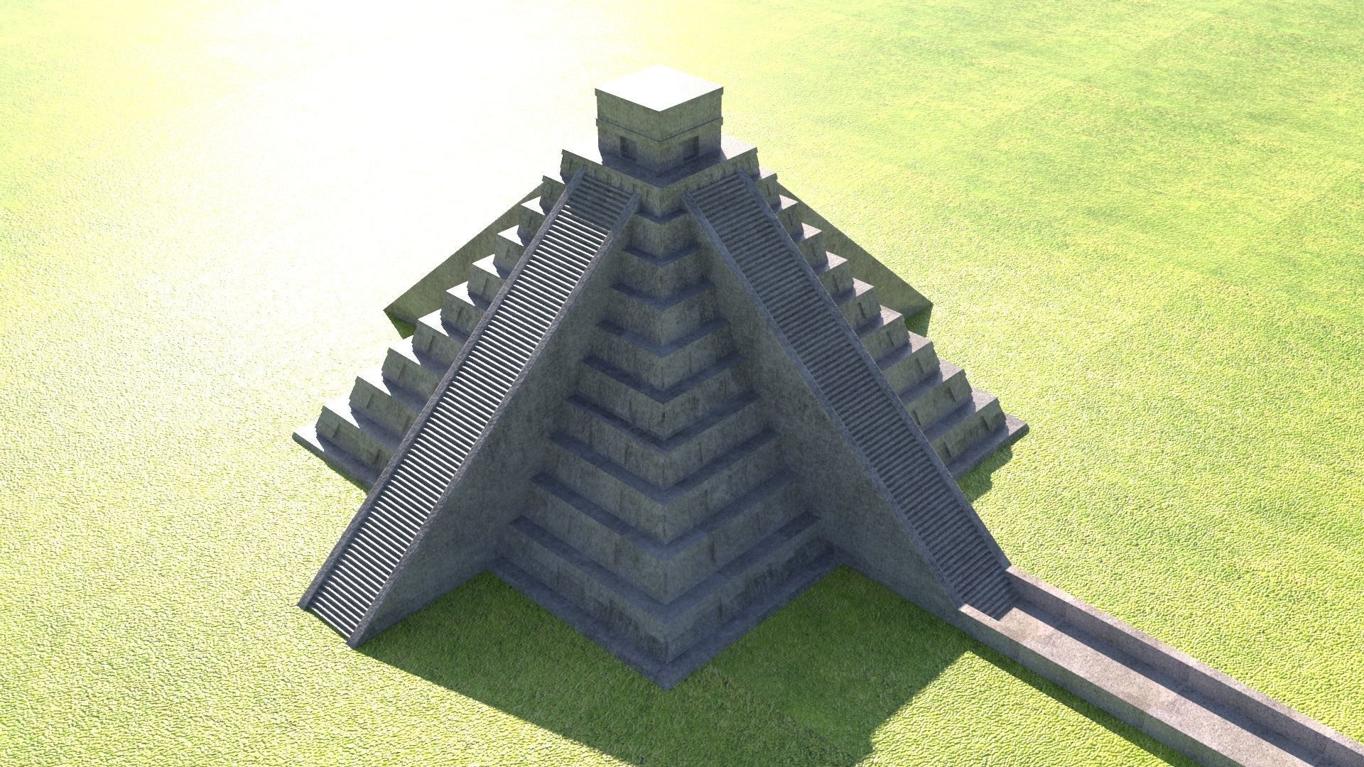 Chichen Itza Pyramid 3D model | CGTrader
