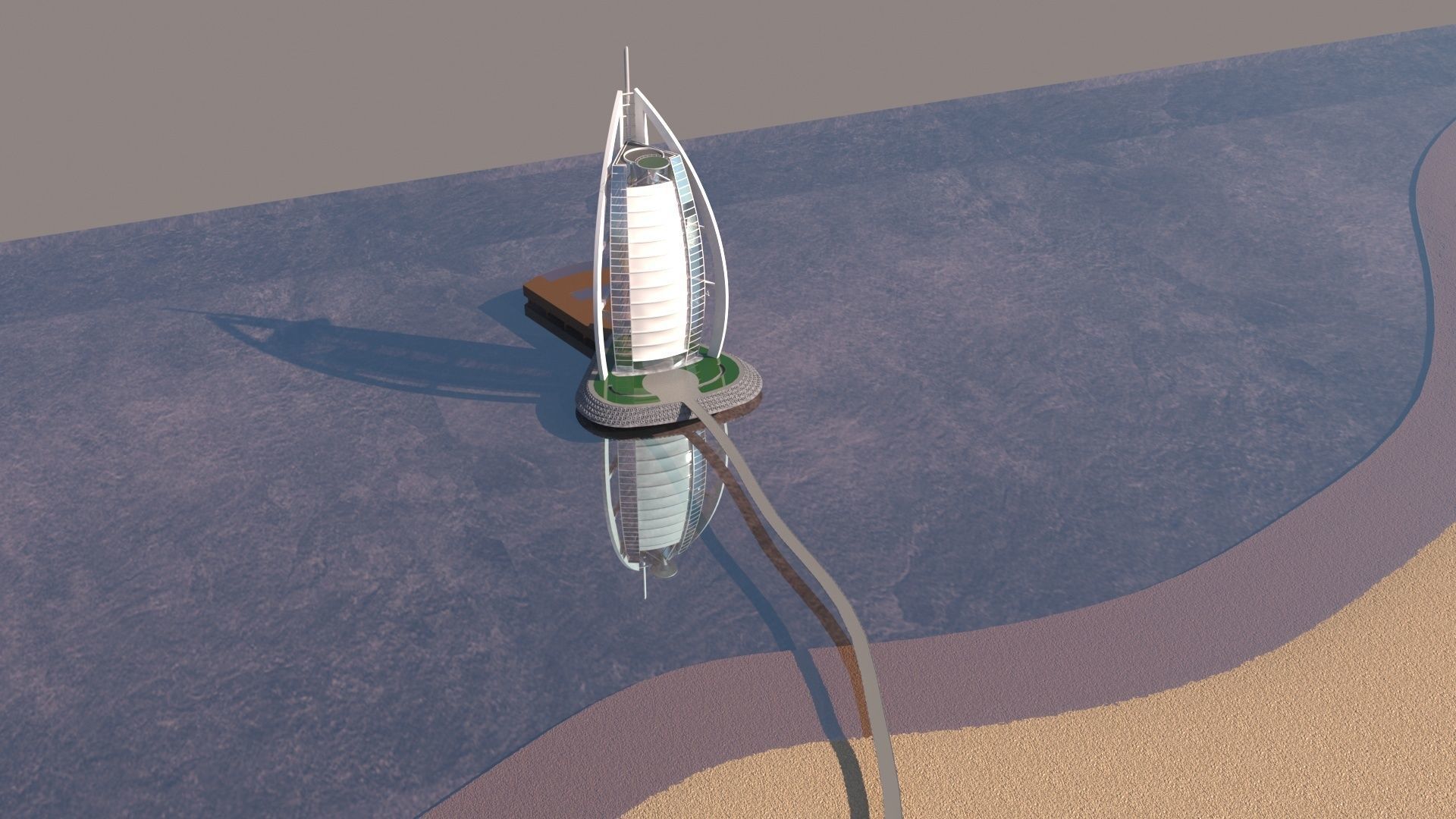 Burj Al Arab Tower 3D model | CGTrader