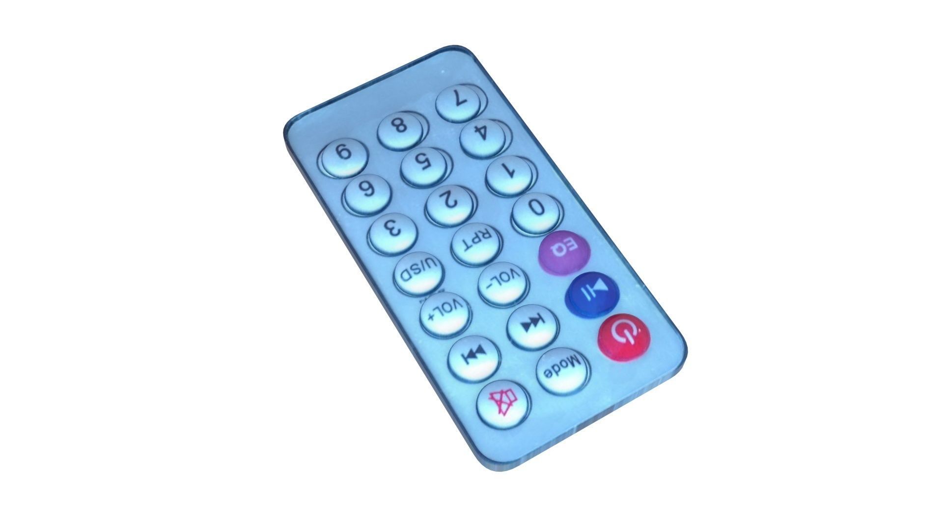 Music Speaker Remote Control 3D model | CGTrader