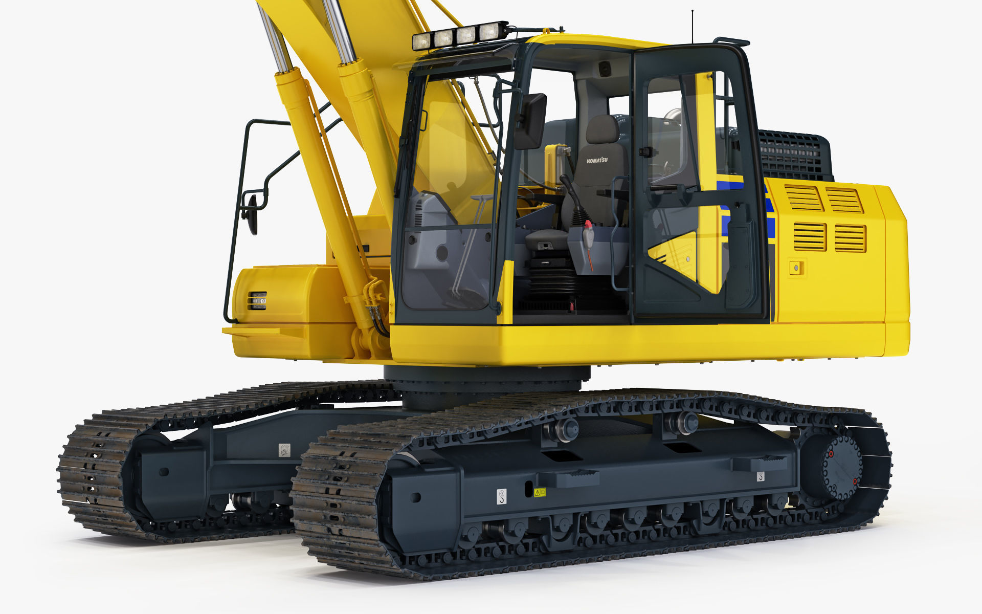 Komatsu PC210LC Crawler Excavator 3D model | CGTrader