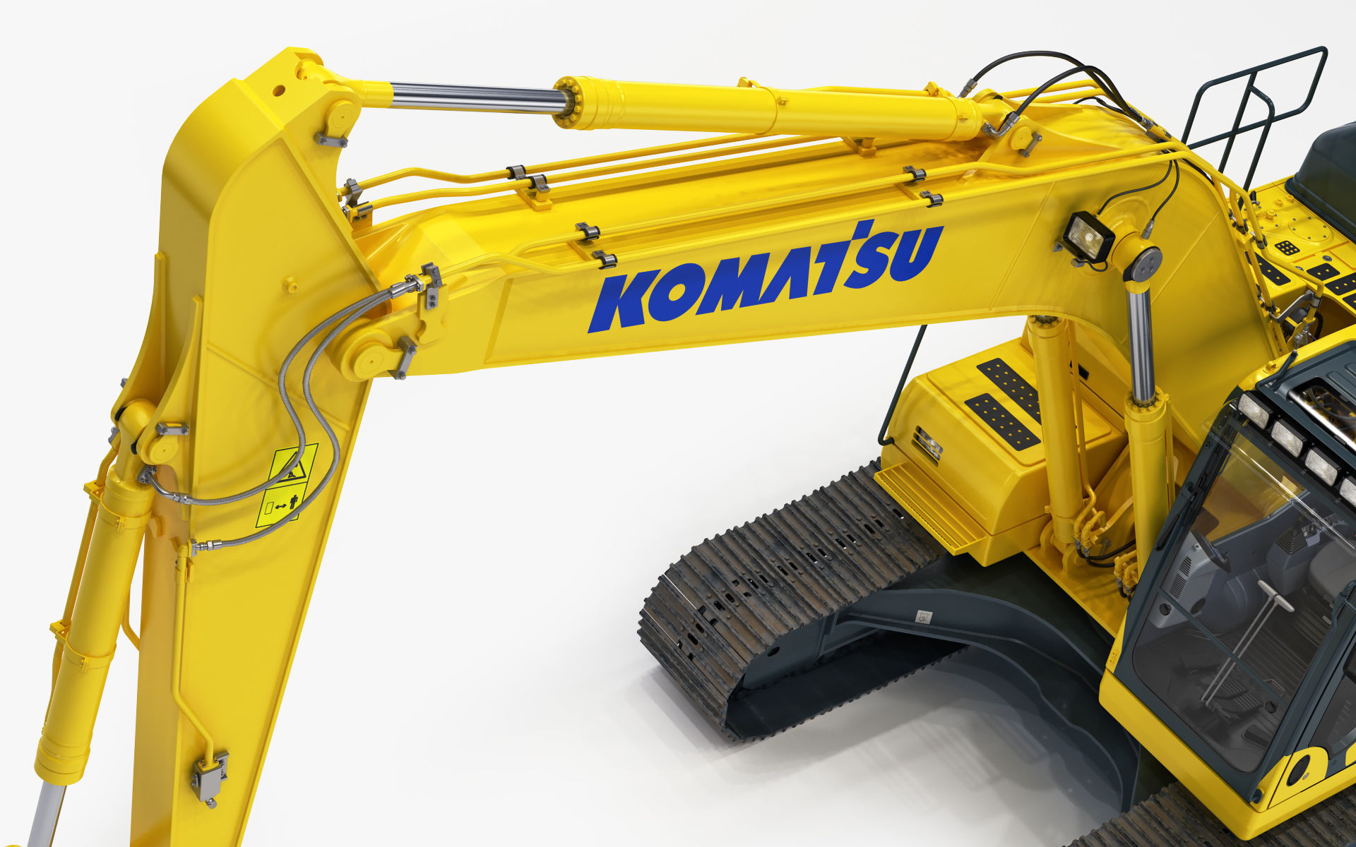 Komatsu PC210LC Crawler Excavator 3D model | CGTrader