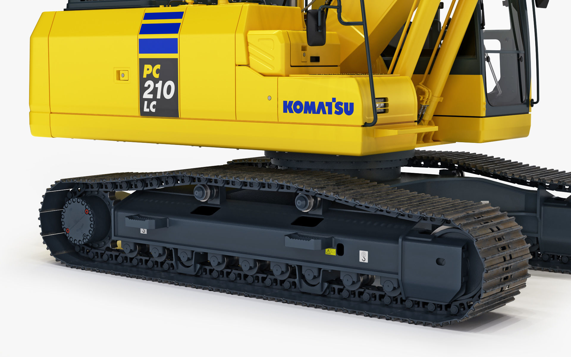 Komatsu PC210LC Crawler Excavator 3D model | CGTrader