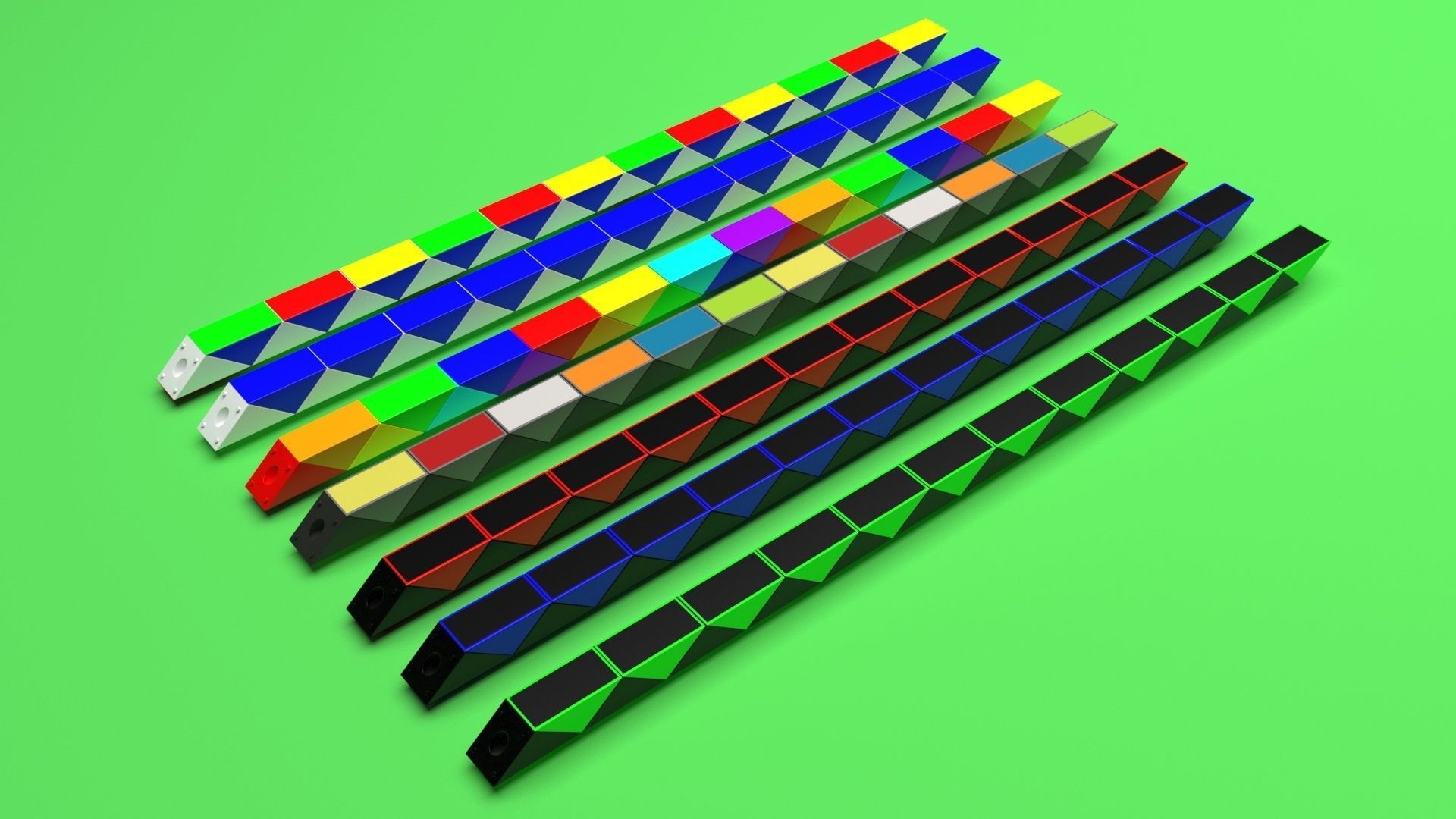 Snake Puzzles Set 3D model | CGTrader