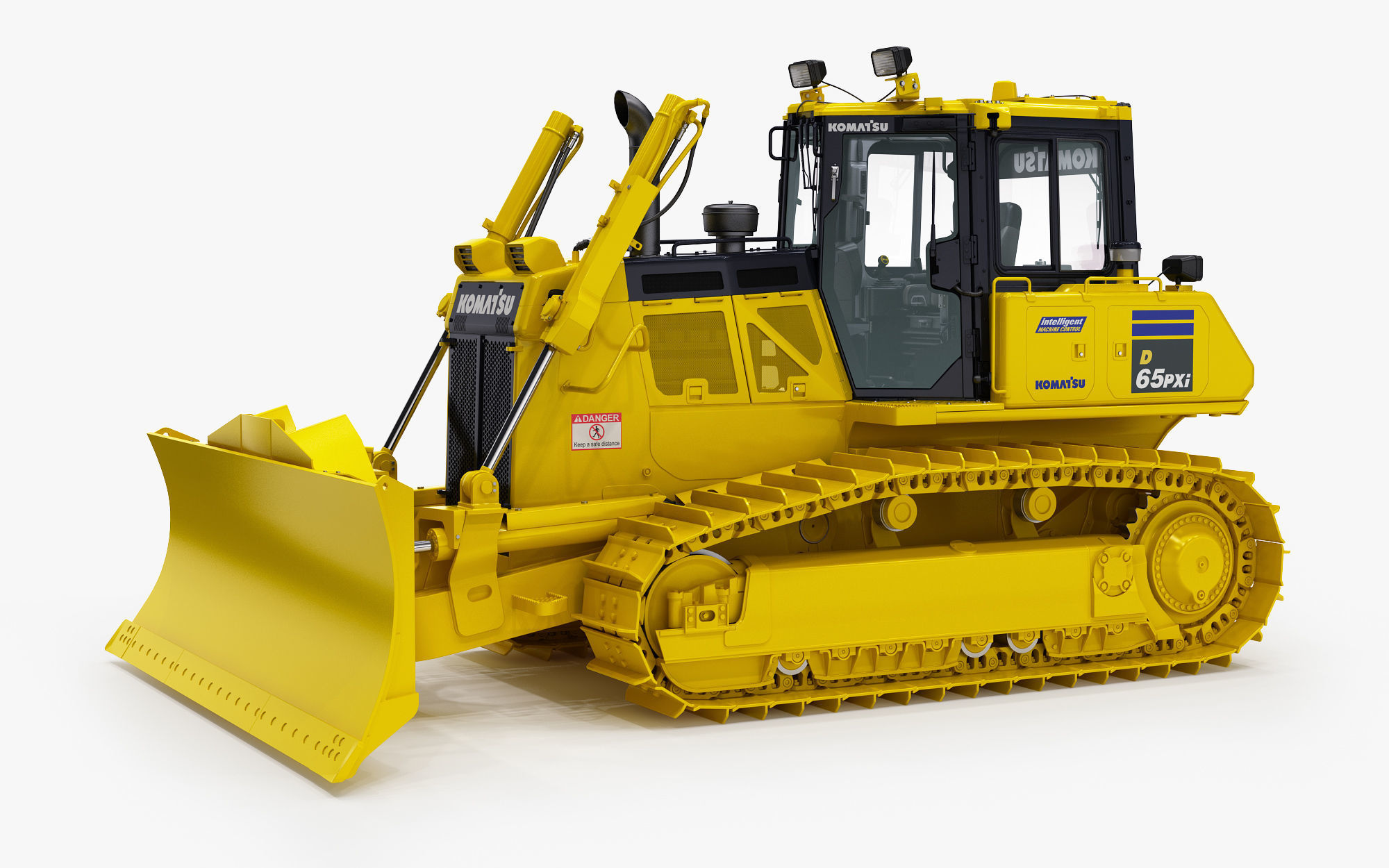 Komatsu D65PXi-18 Crawler Dozer 3D model | CGTrader