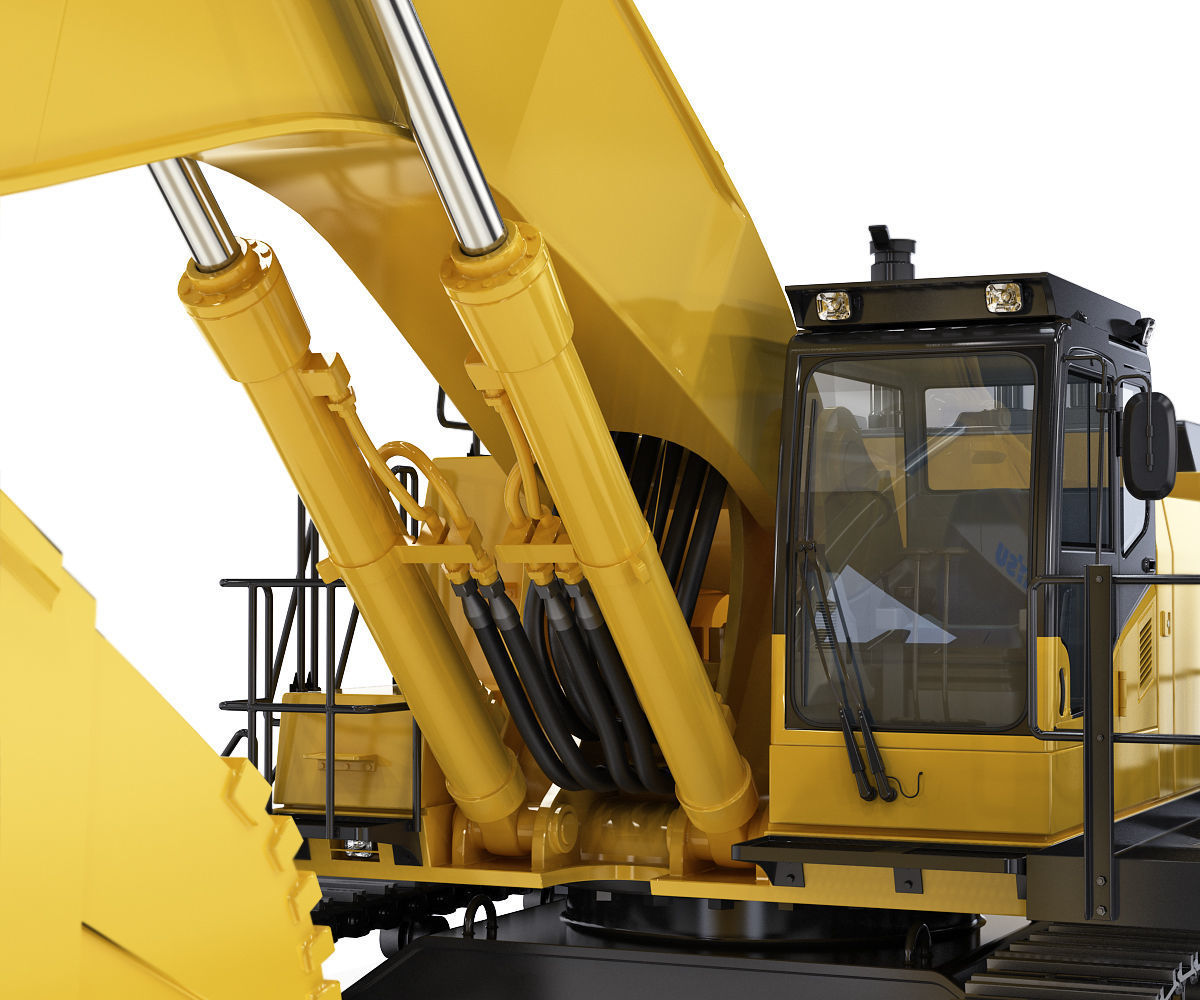 Tracked Excavator Komatsu PC1250 3D model | CGTrader