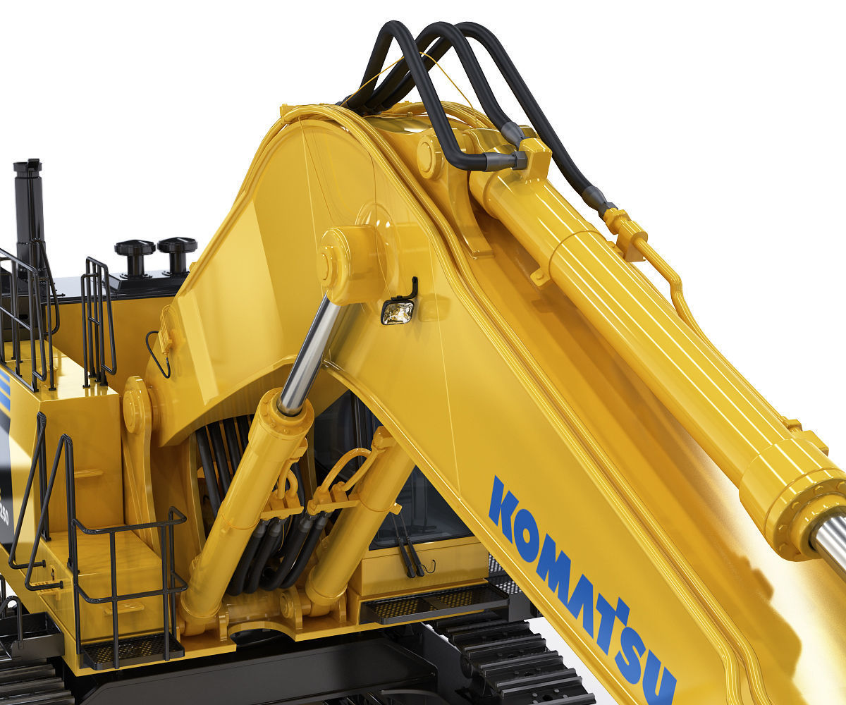 Tracked Excavator Komatsu PC1250 3D model | CGTrader