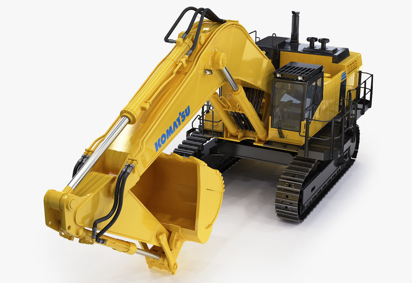 Tracked Excavator Komatsu PC1250 3D model | CGTrader