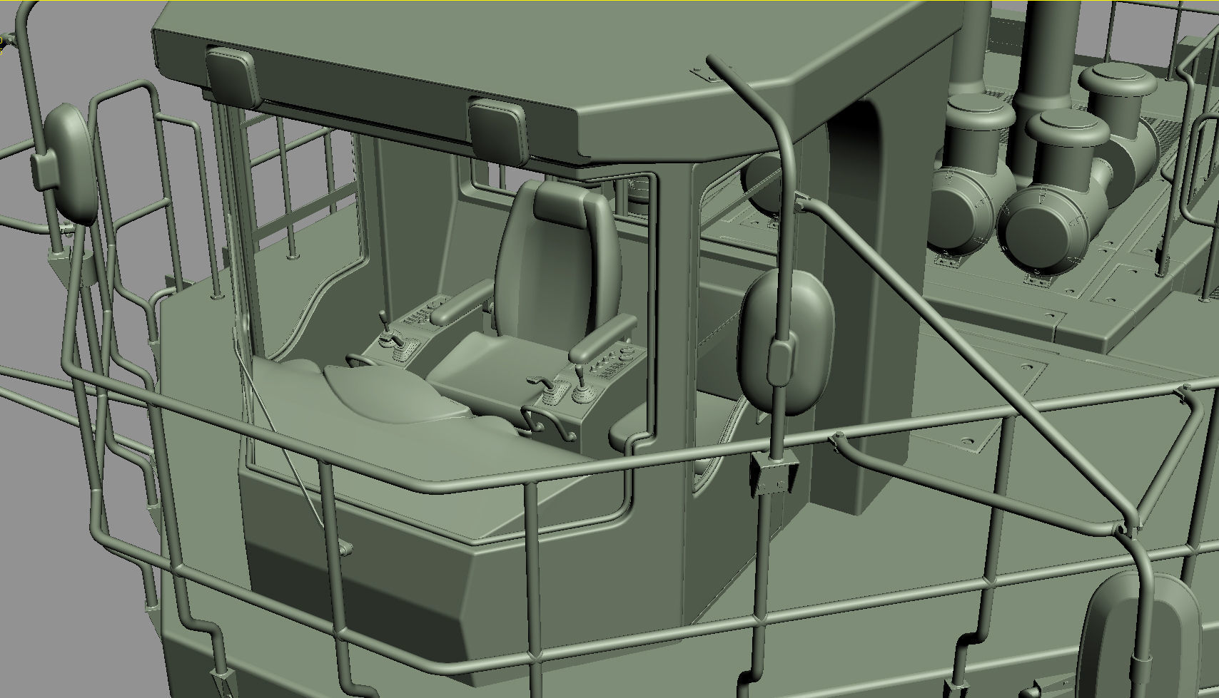 Mining loader Komatsu WA1200 3D model | CGTrader