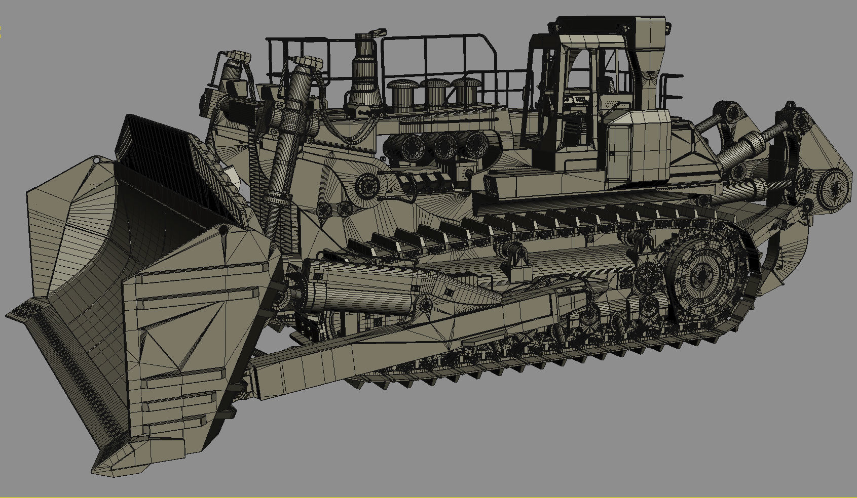 Super dozer Komatsu d575 3D model | CGTrader