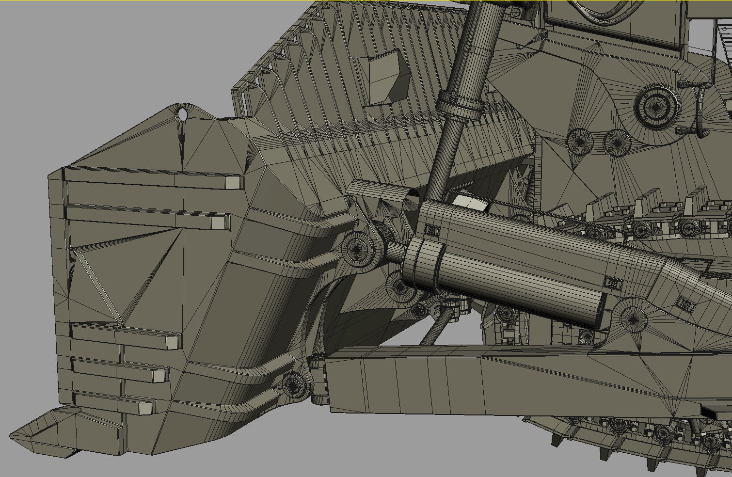 Super dozer Komatsu d575 3D model | CGTrader
