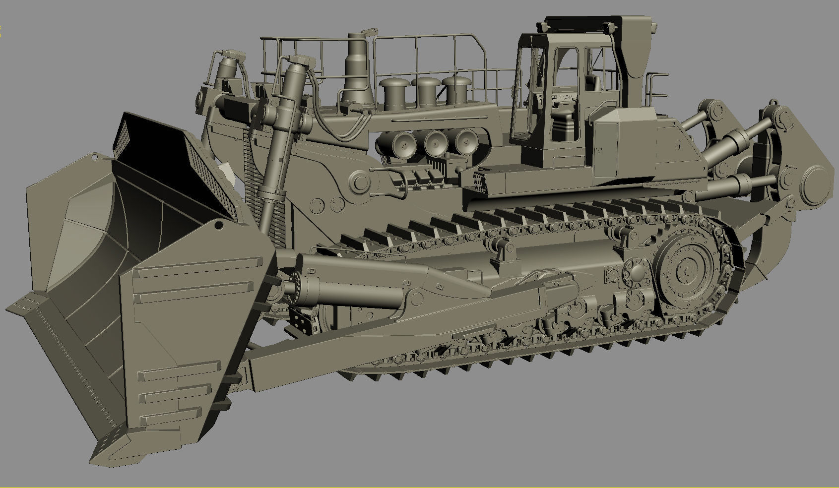 Super dozer Komatsu d575 3D model | CGTrader