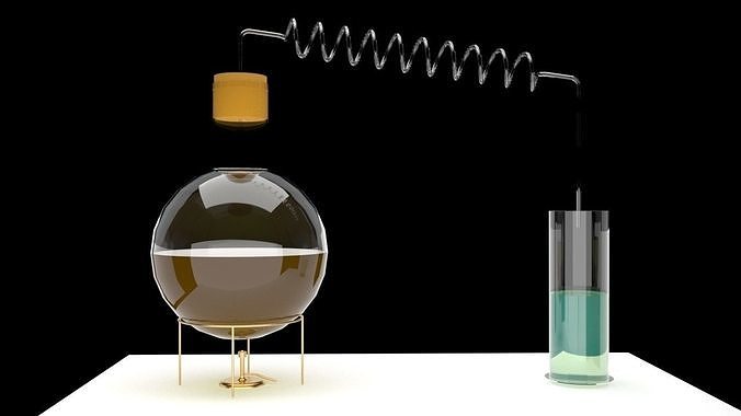 chemical distillation 3D model | CGTrader