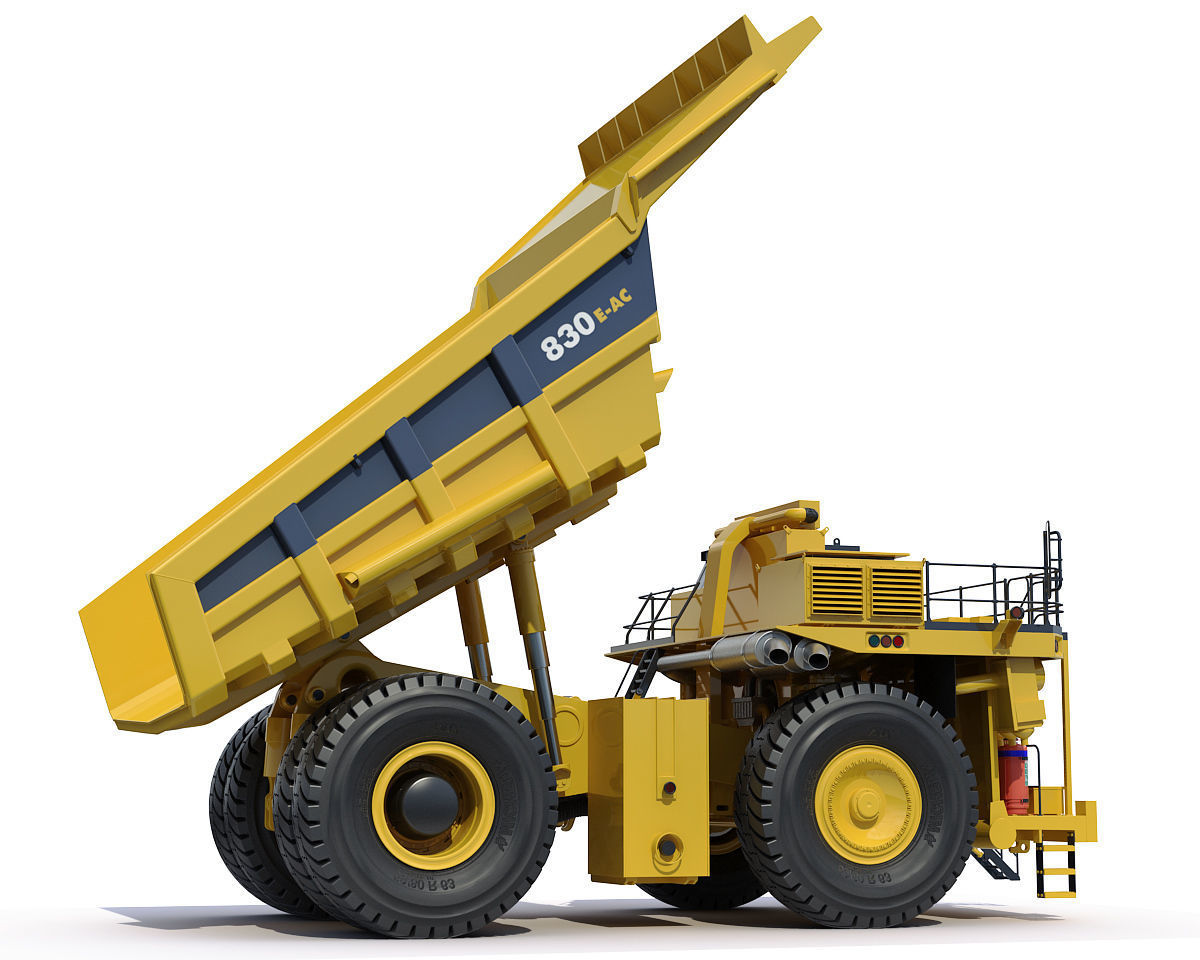 Mining dump truck Komatsu 830E-AC 3D model | CGTrader