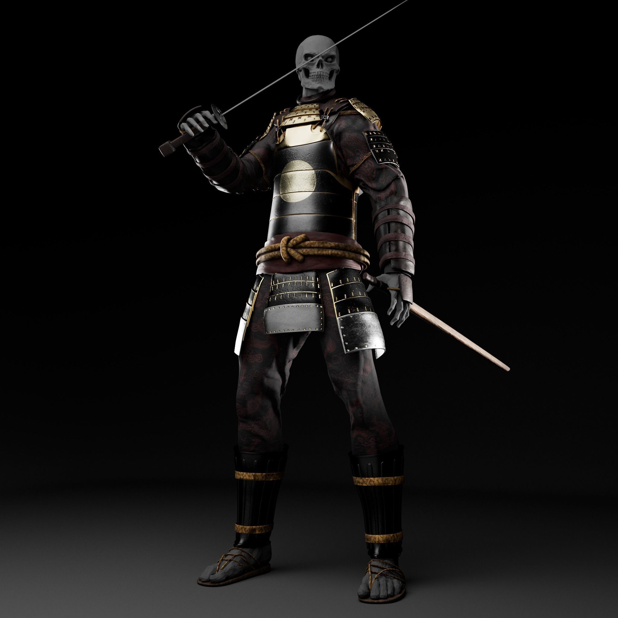 Samurai Cloth 3D model | CGTrader
