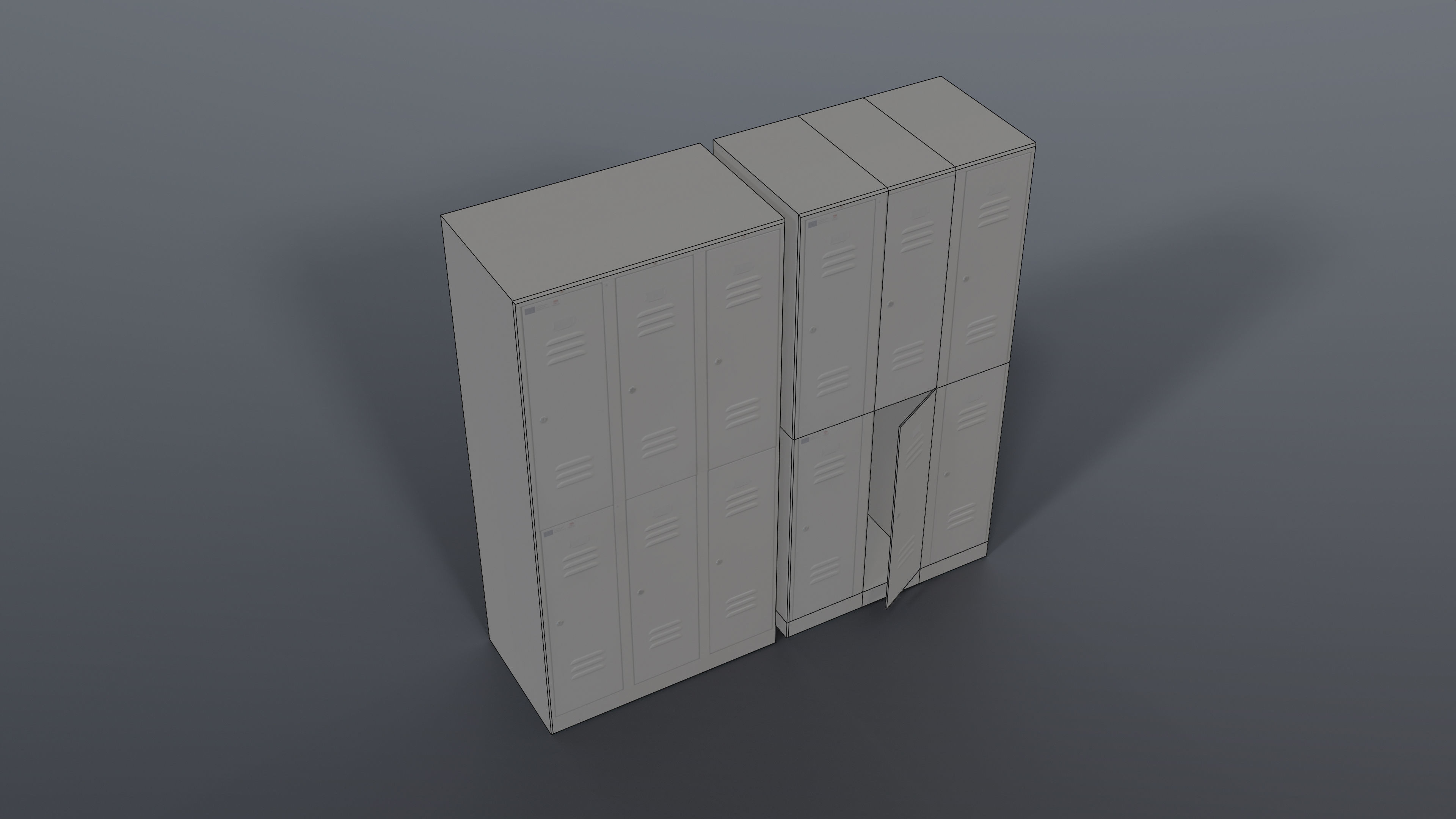 3D model Locker cabinet VR / AR / low-poly | CGTrader