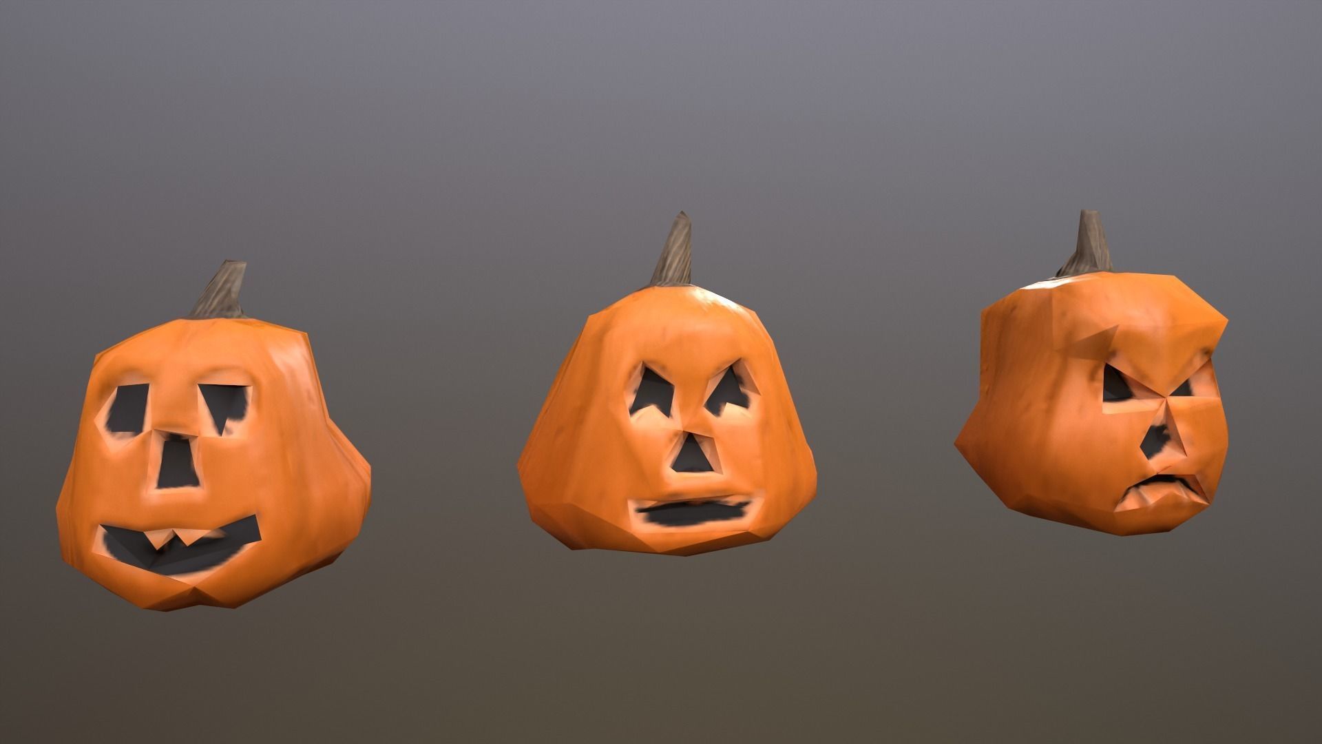 3D model Pumpkin asset VR / AR / low-poly | CGTrader