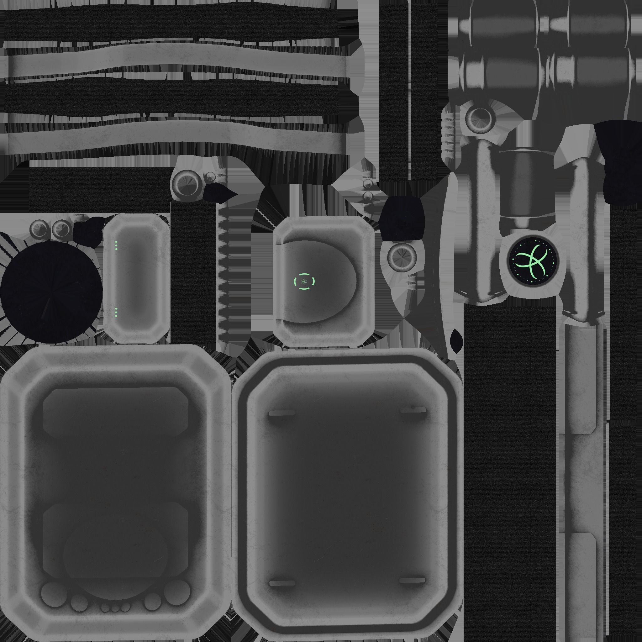 3D model SciFi Backpack I01 Dark Metal - Fashion Character Design VR ...