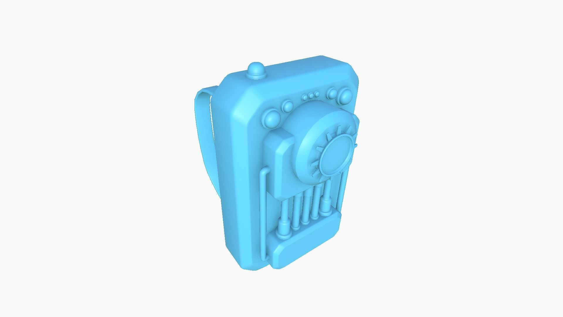 3D model SciFi Backpack I01 Dark Metal - Fashion Character Design VR ...