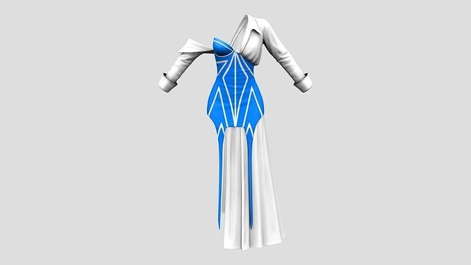3D model Female Fashion Diva Outfit VR / AR / low-poly | CGTrader