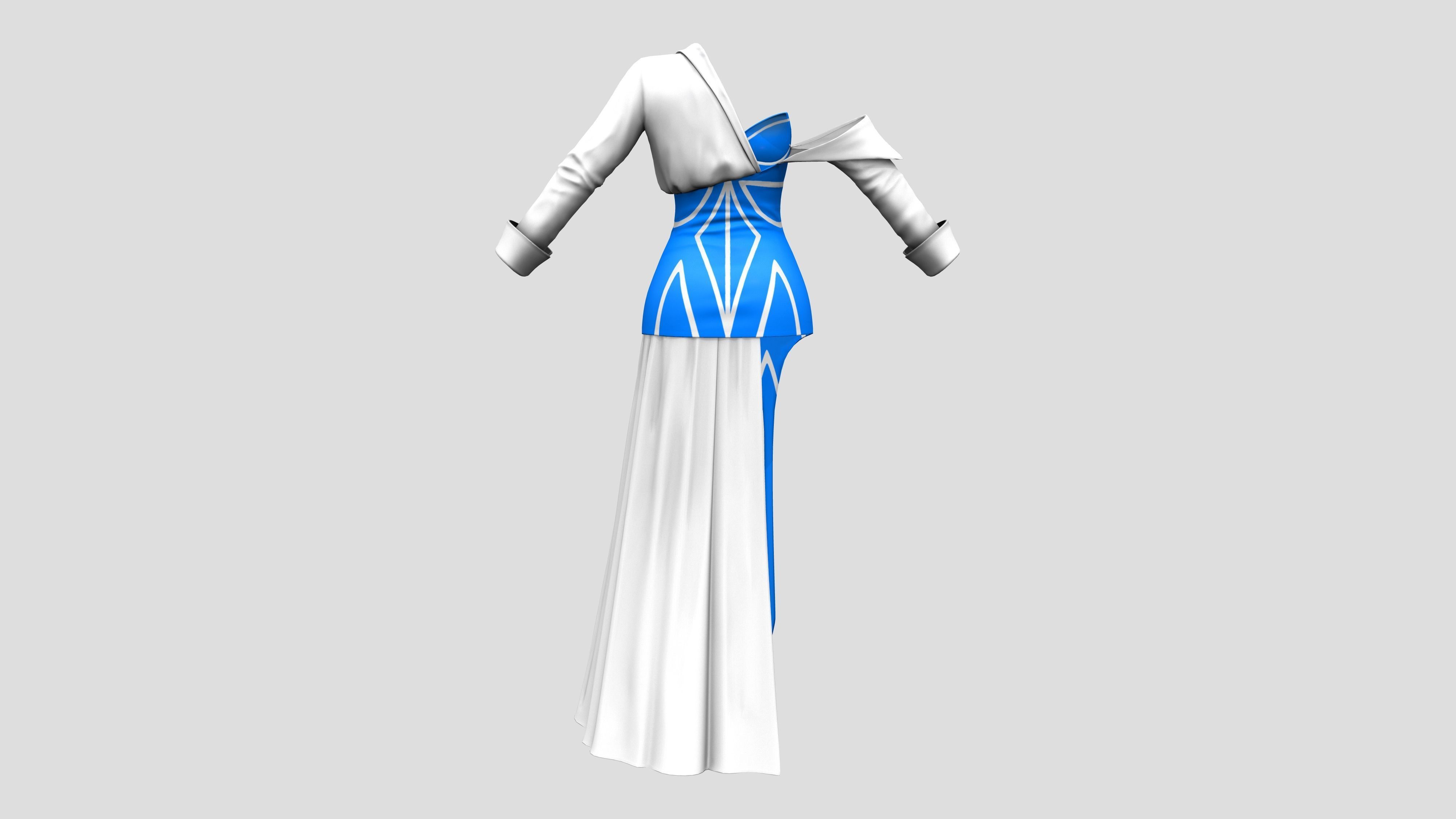 3D model Female Fashion Diva Outfit VR / AR / low-poly | CGTrader