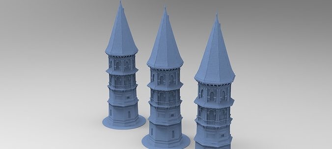 Germanic Medieval Tower 3D model | CGTrader