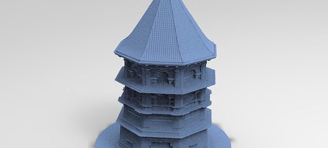 Germanic Medieval Tower 3 3D model | CGTrader