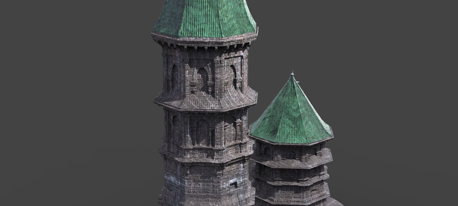 Germanic Medieval Tower 2 Designs 3D model | CGTrader