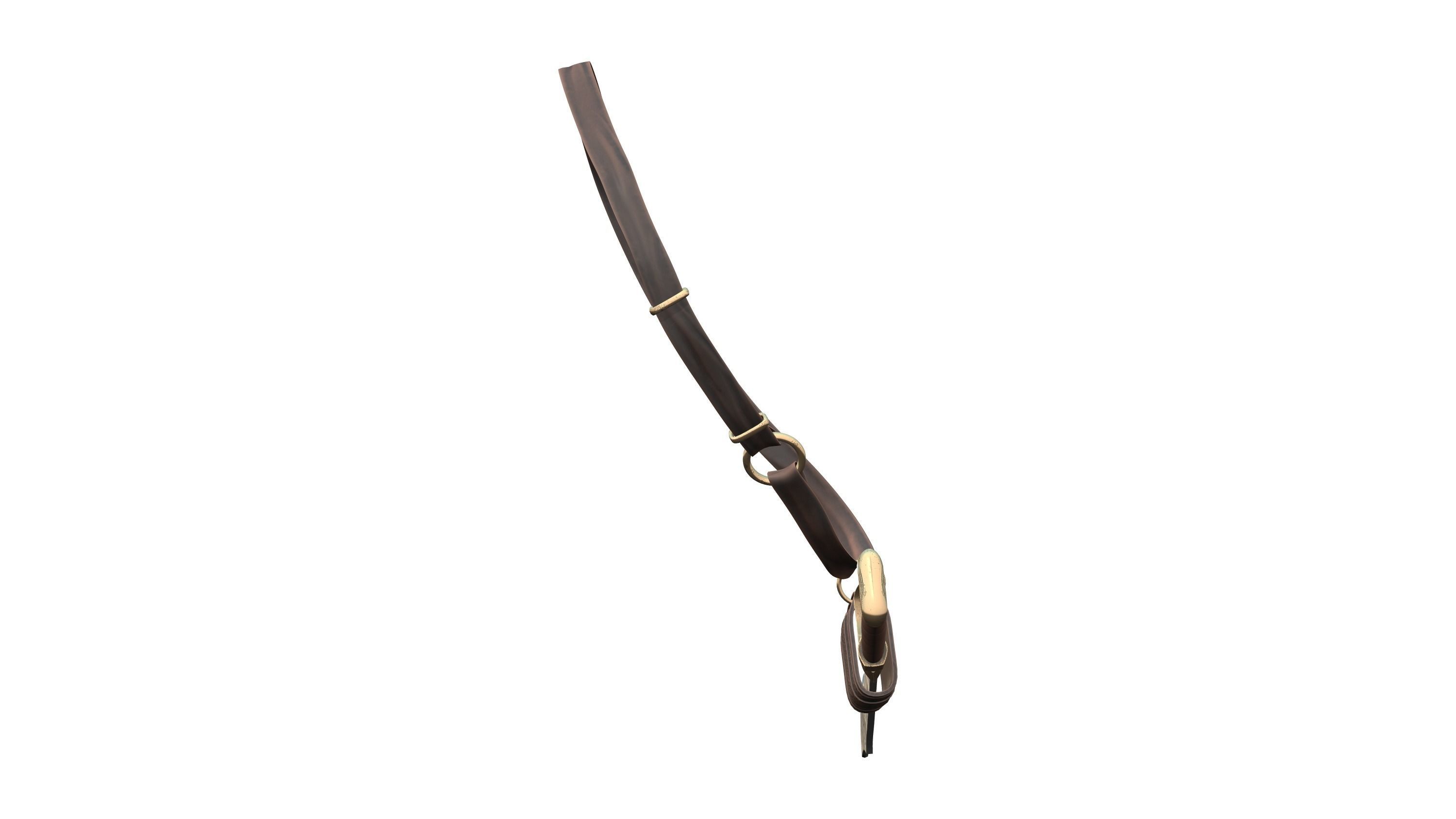 3D model Cross Shoulder Scabbard Spartan Sword VR / AR / low-poly ...