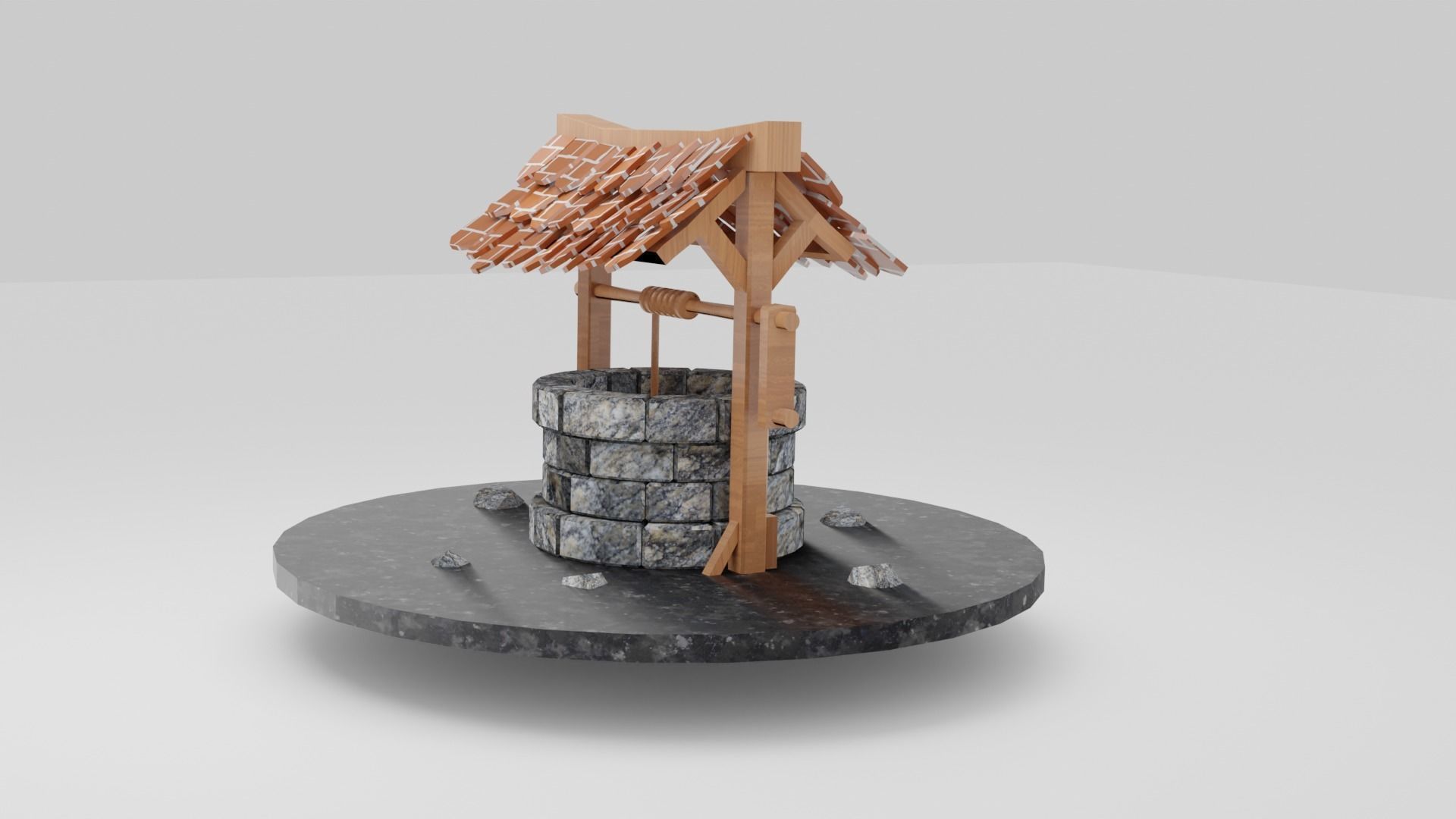 3D model Well Water Stone Well Medieval Well Vintage Well 3D Model VR ...