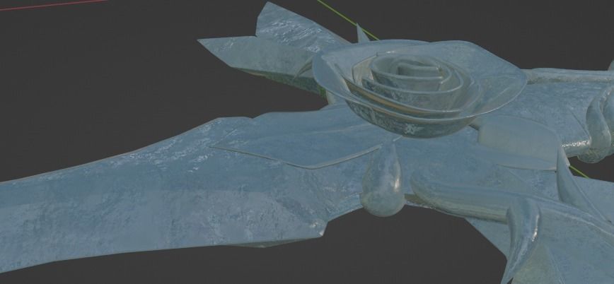 AO BARA SWORD 3D print model - BLUE ROSE SWORD - made in Blender 3D ...