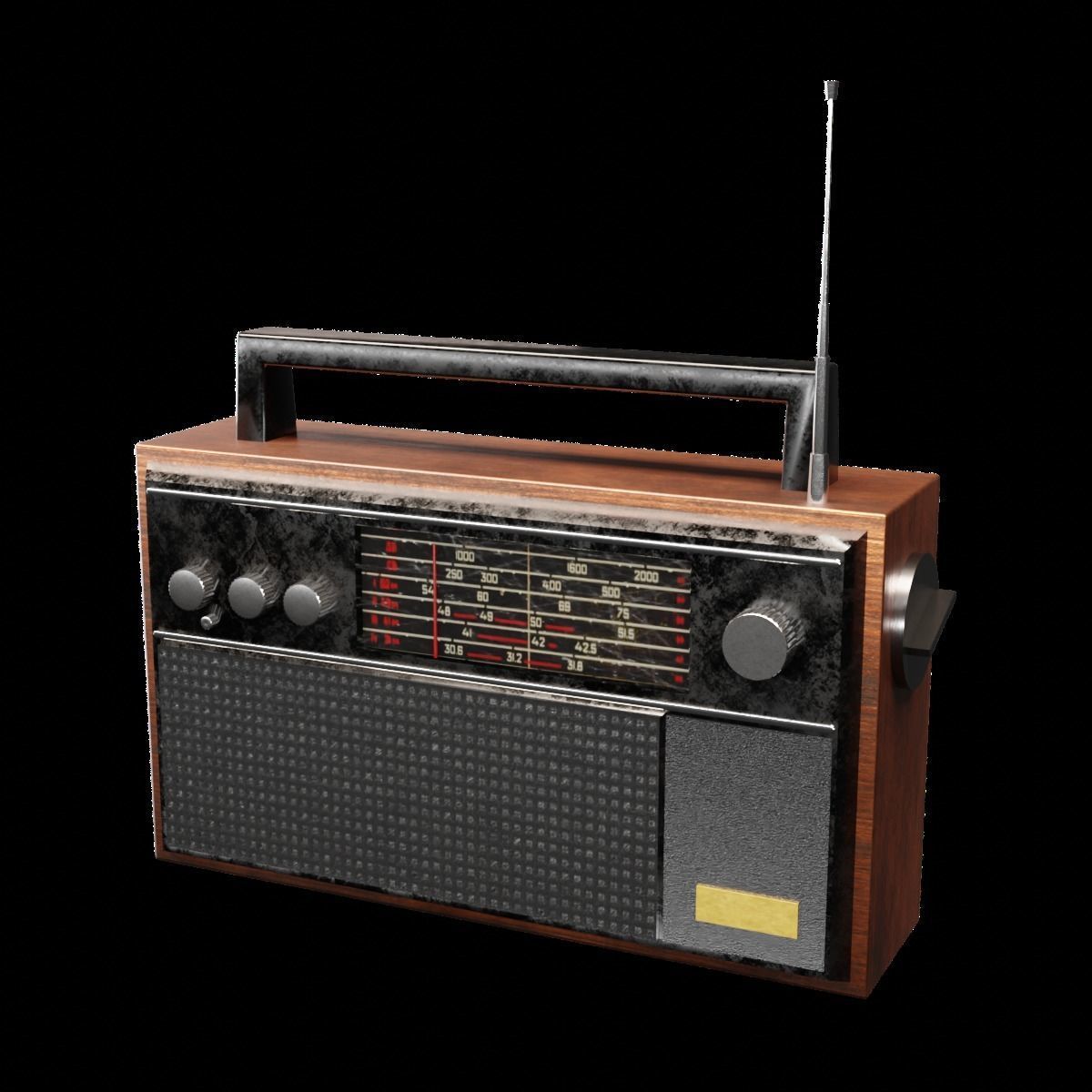 3D model Old Classic Vintage Radio VR / AR / low-poly | CGTrader