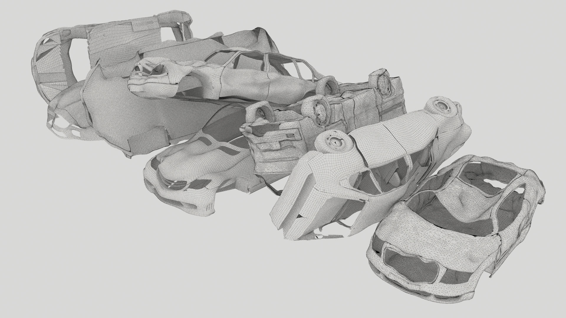 Destroyed cars Vol 2 3D model | CGTrader