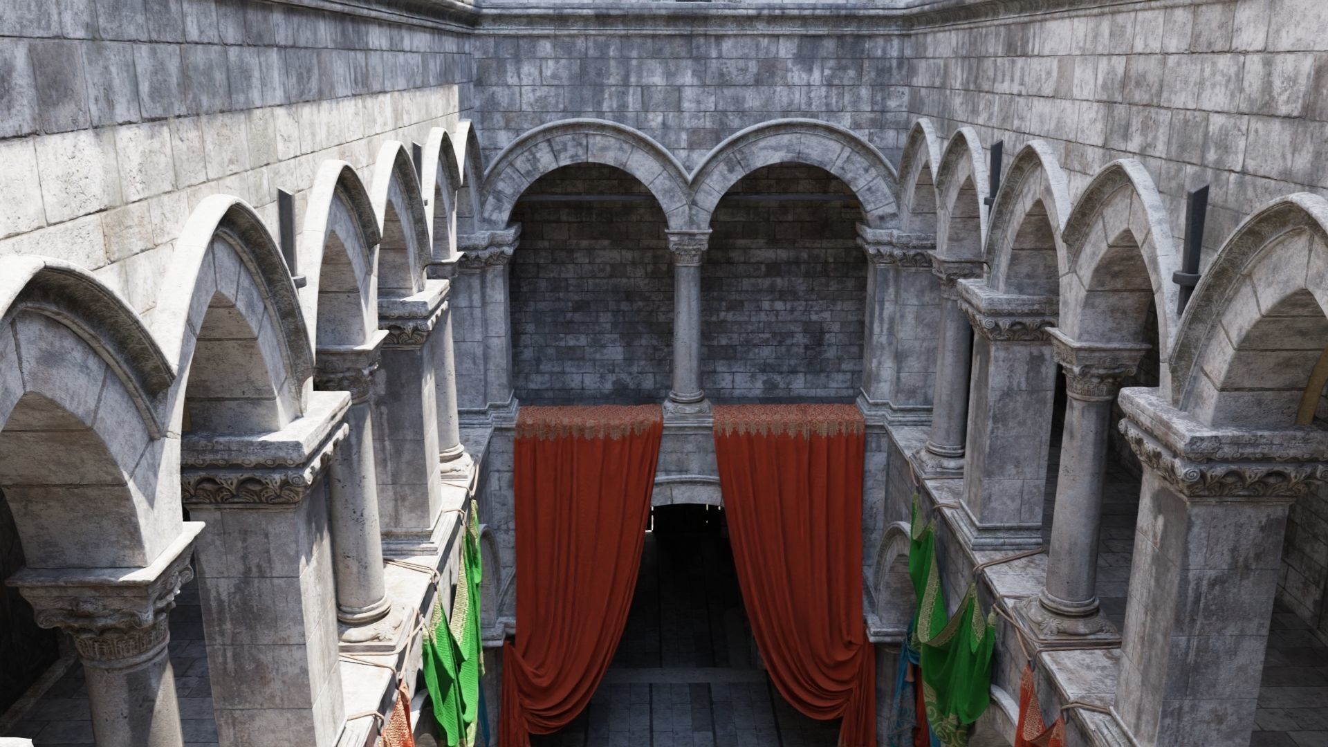 Sponza Atrium 2022 free 3D model | CGTrader