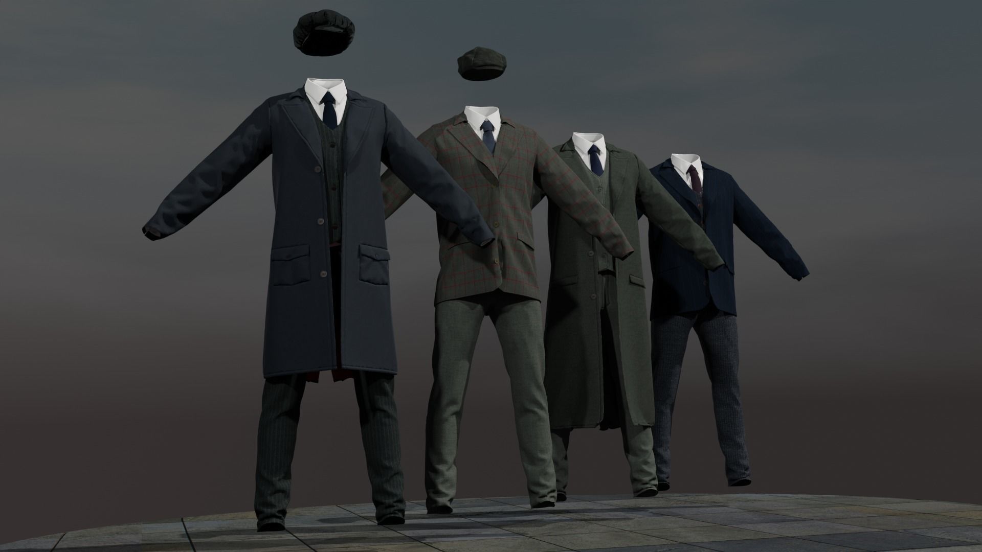 Rigged character plus suits pack made with marvelous designer 3D model animated rigged | CGTrader