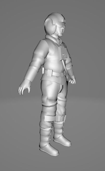 3D model STAR WARS Rebel Pilot - Low Poly Game - Battlefield - FBX ...