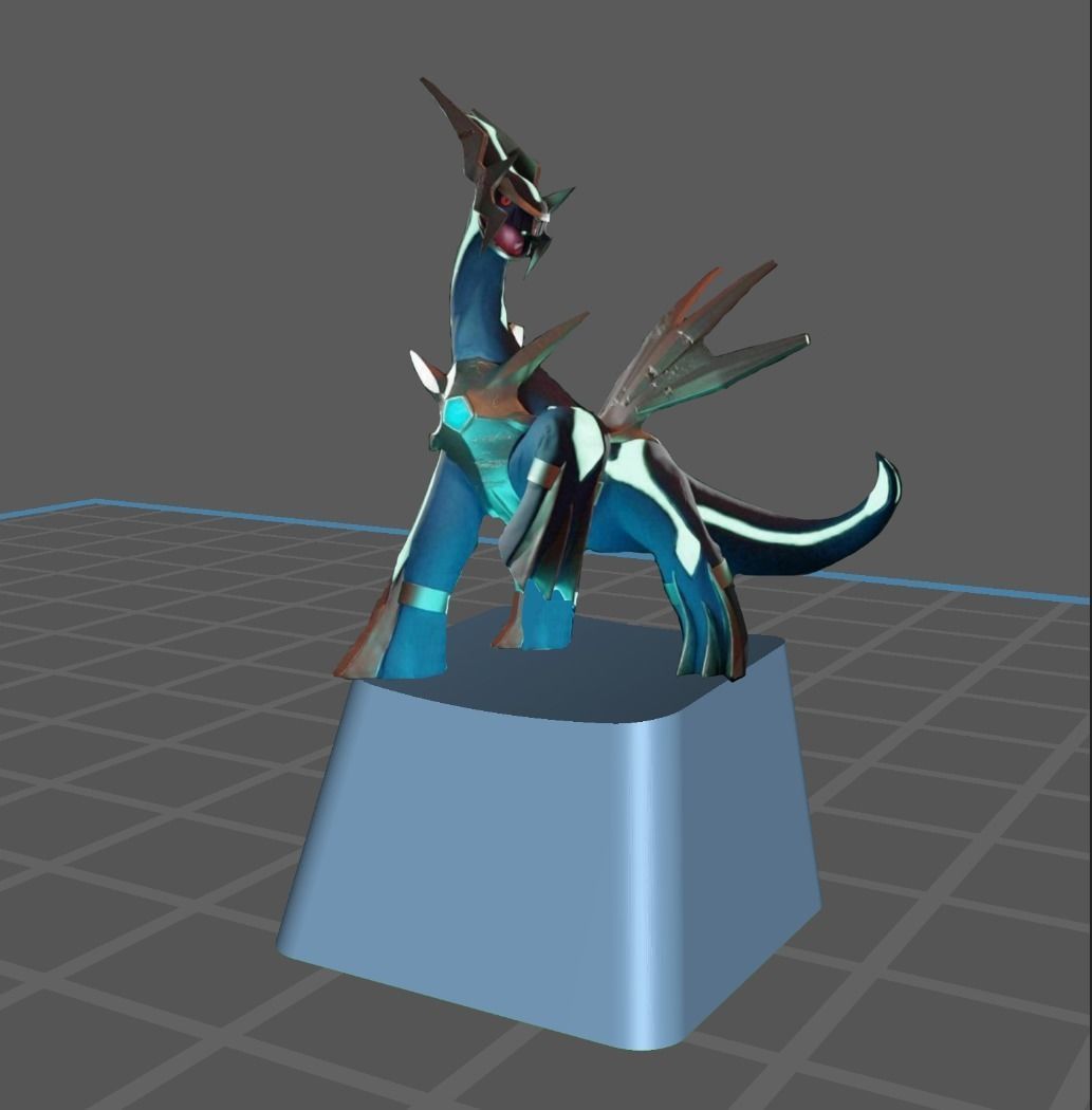 Keycap Pokemon Dialga 3D model | CGTrader