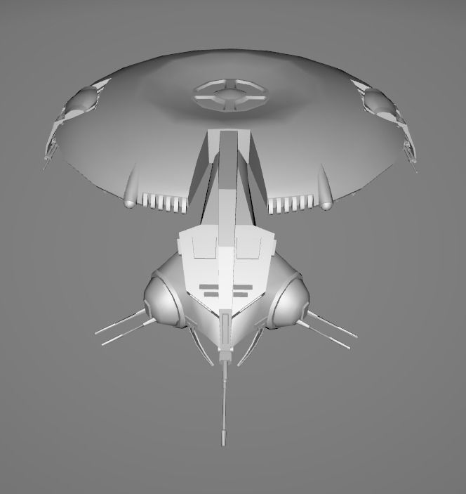 3D model STAR WARS Droid Gunship - Low Poly Game - Battlefield FBX ...