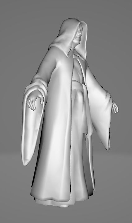 3D model STAR WARS Emperor Palpatine - Low Poly Game - FBX MODEL VR ...
