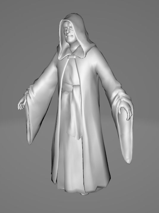 3D model STAR WARS Emperor Palpatine - Low Poly Game - FBX MODEL VR ...