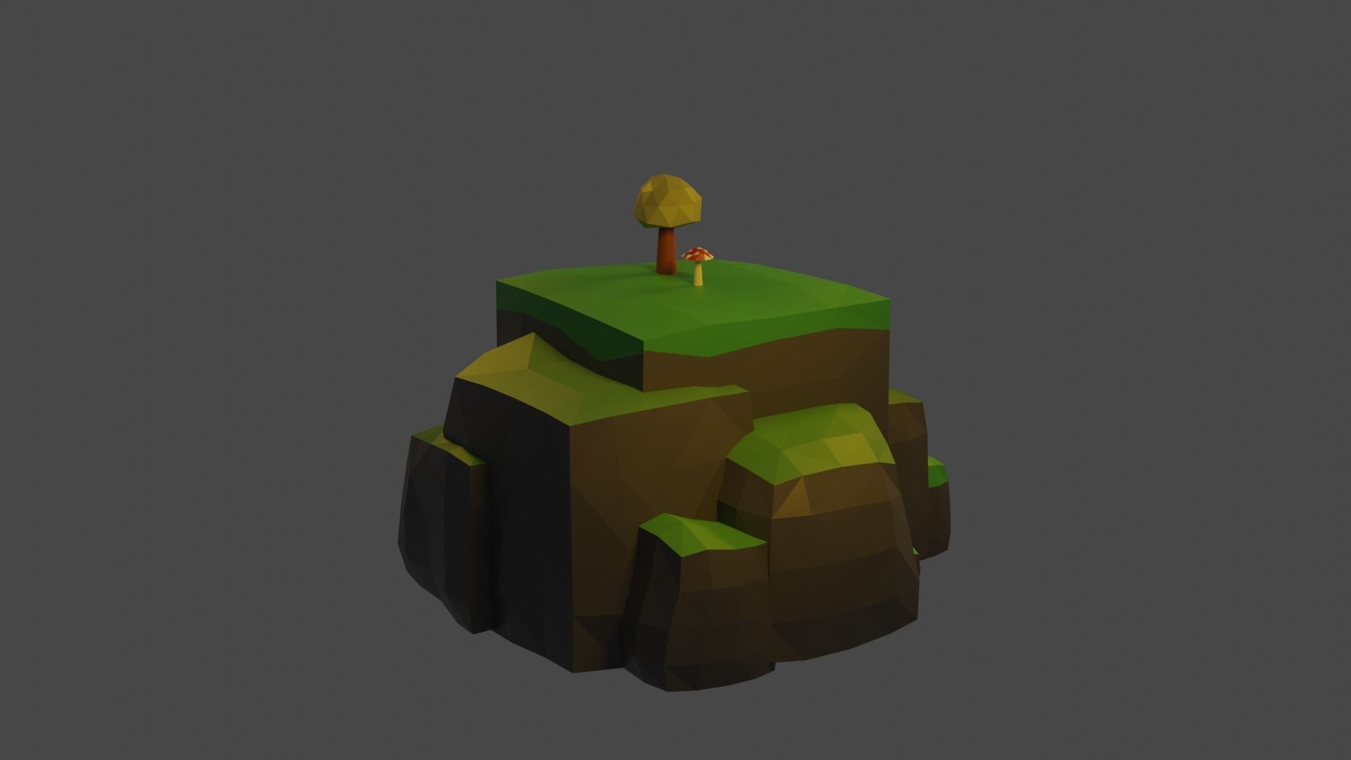 Low Poly Rock Cliff free VR / AR / low-poly 3D model | CGTrader