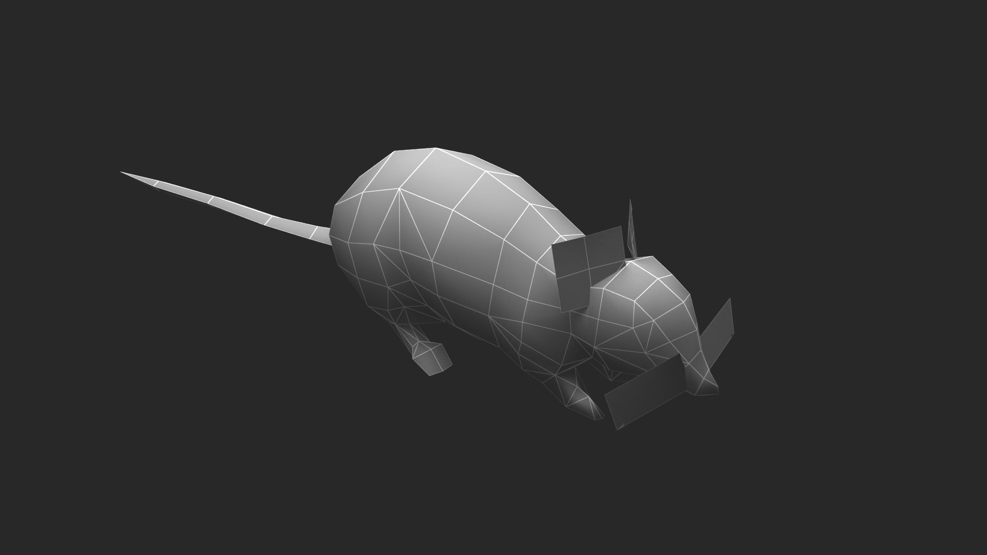 3D model low-poly animated mouse rat VR / AR / low-poly | CGTrader