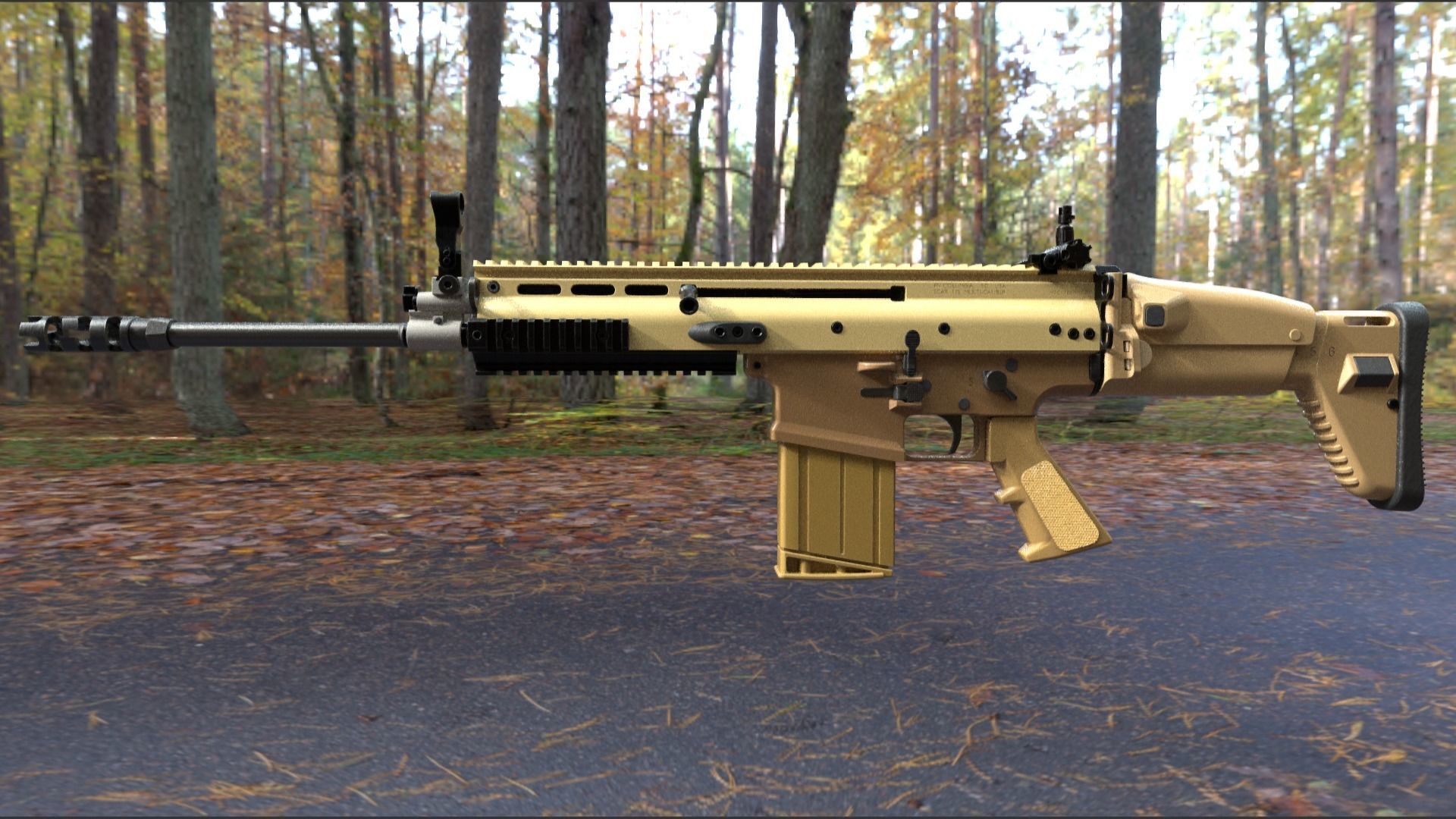 FN SCAR 17S NRCH 3D model | CGTrader
