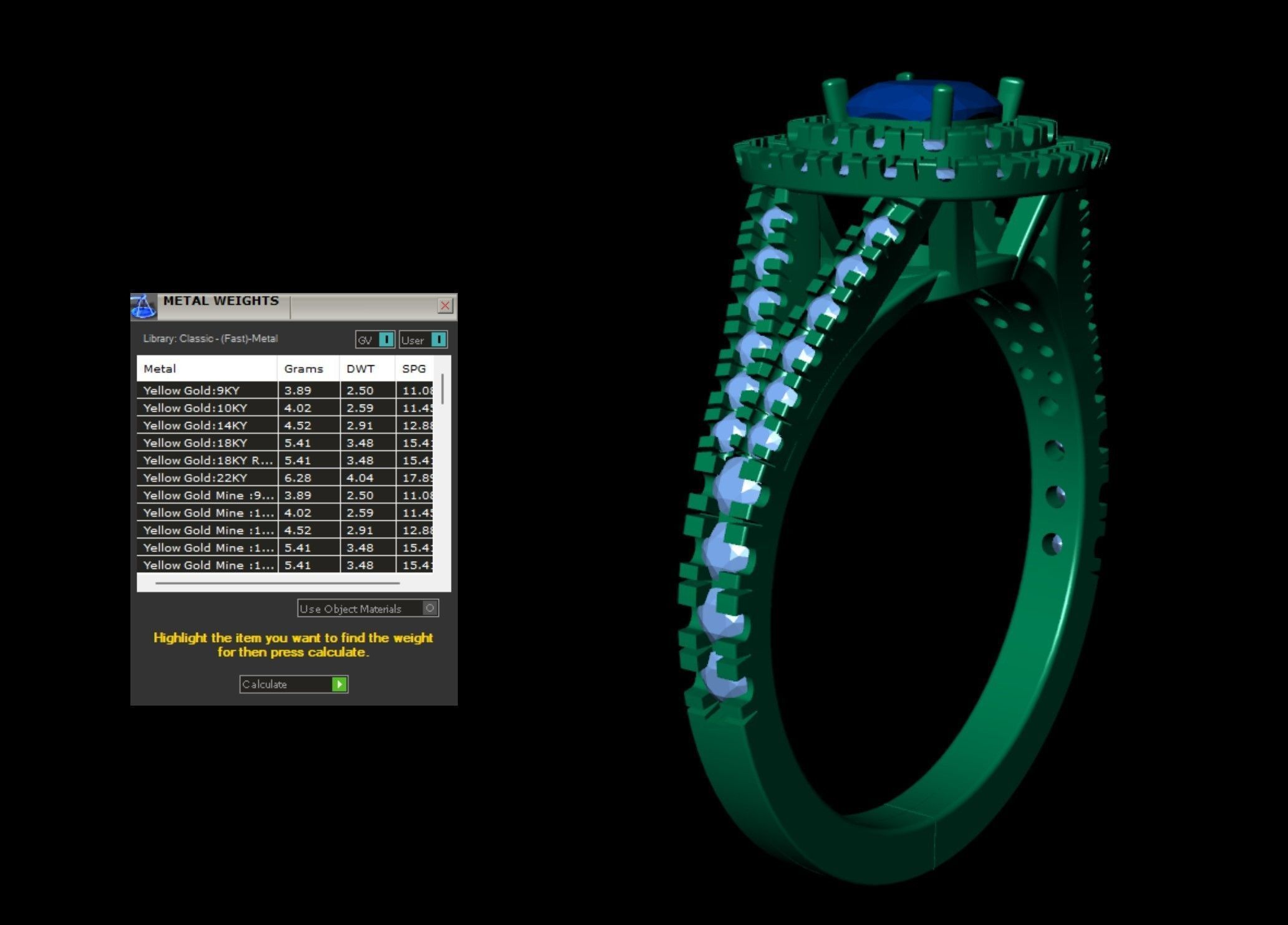 Double Layer Cushion Engagement Ring 3D model 3D printable | CGTrader