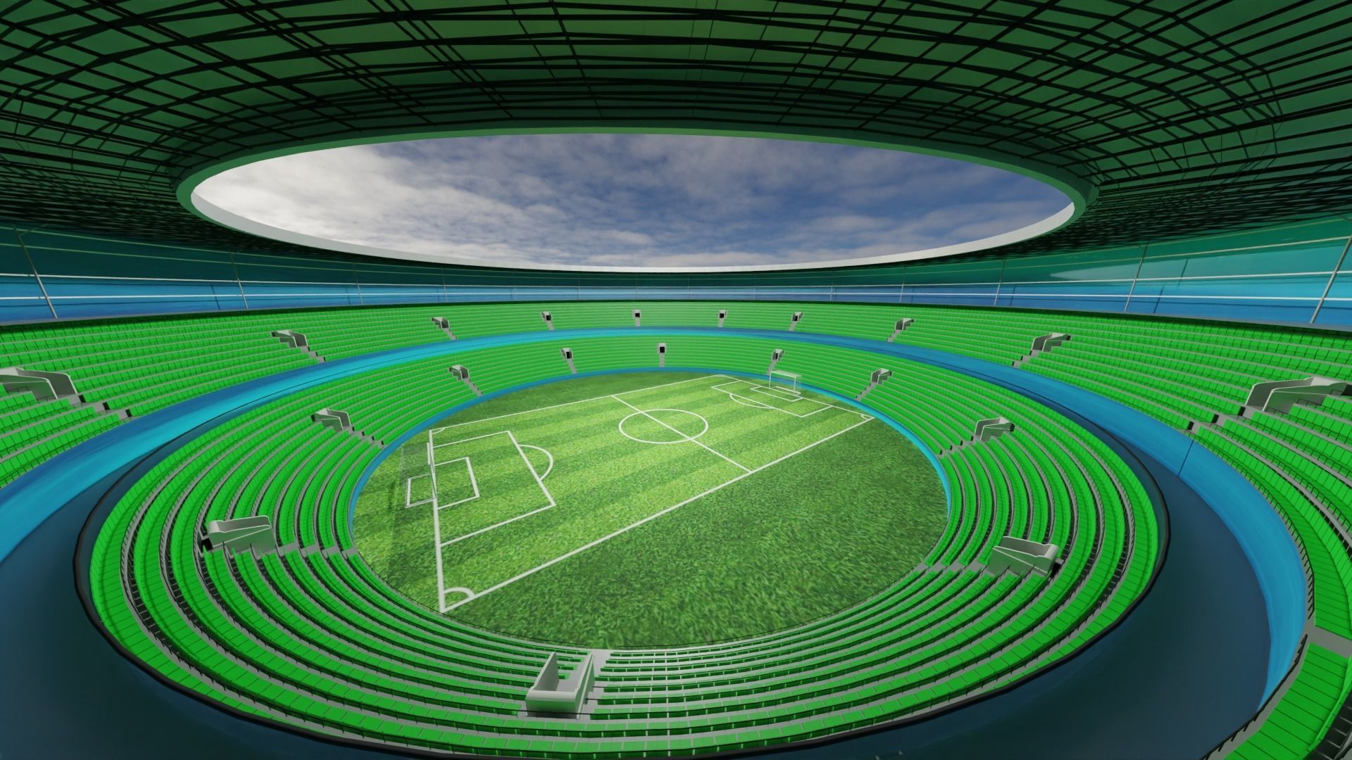 3D model Football Stadium VR / AR / low-poly | CGTrader