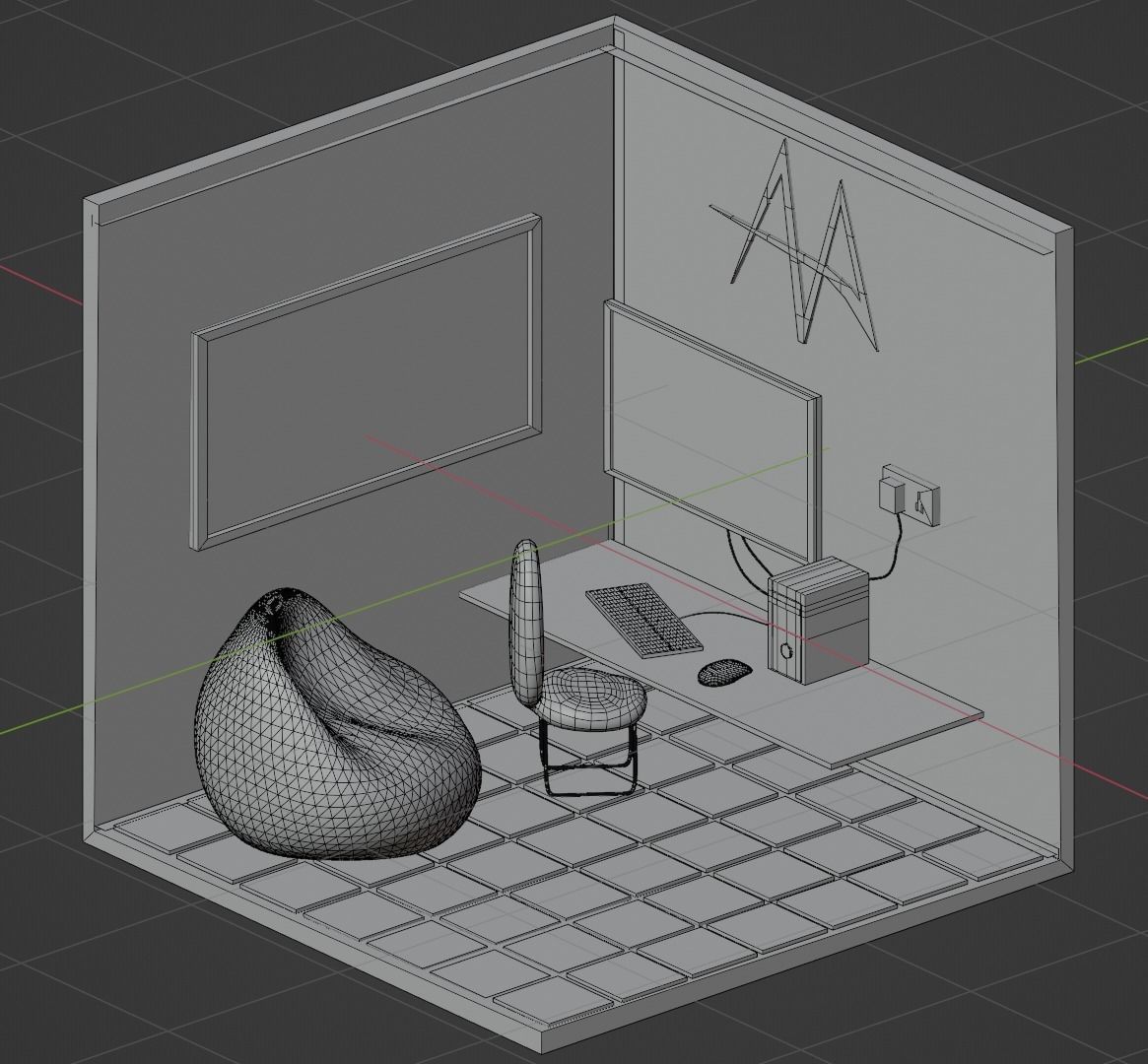 3D model pc setup VR / AR / low-poly | CGTrader