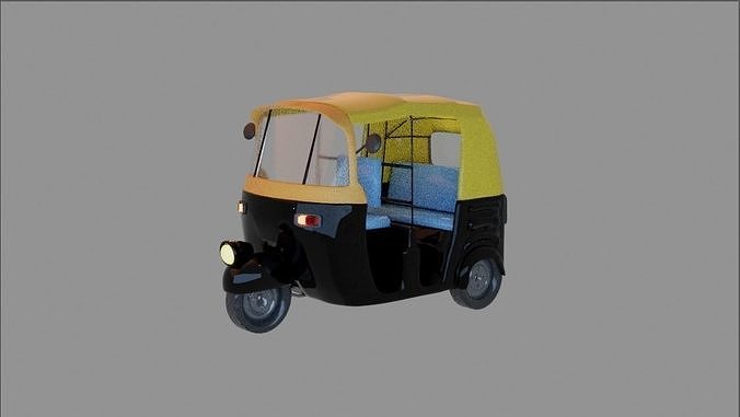 3D model auto rickshaw indian VR / AR / low-poly | CGTrader