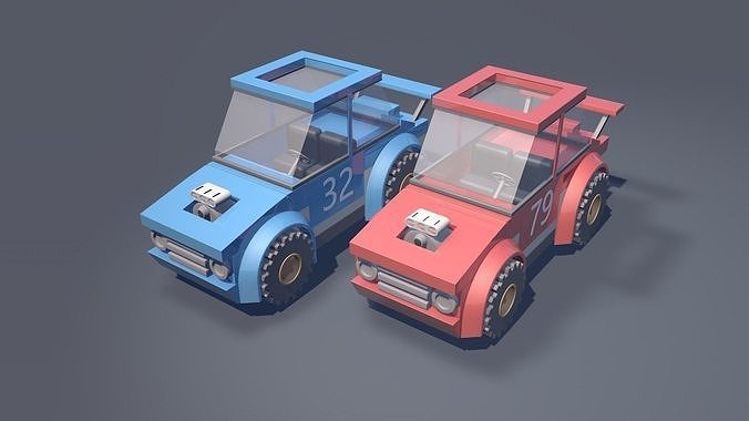 Cartoon off-road vehicle free 3D model | CGTrader