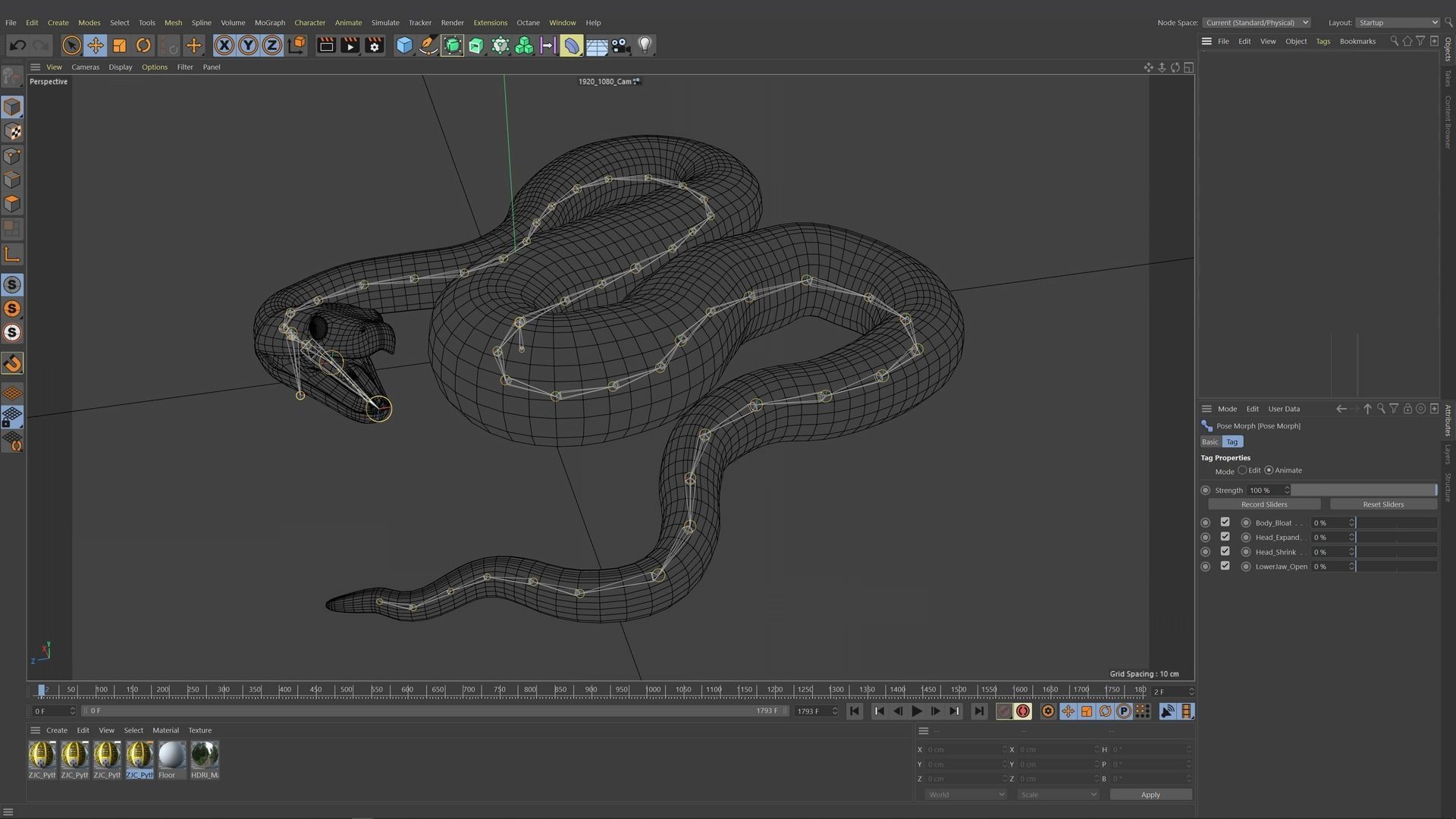 3D model Animated Zebra Jungle Carpet Python VR / AR / low-poly | CGTrader