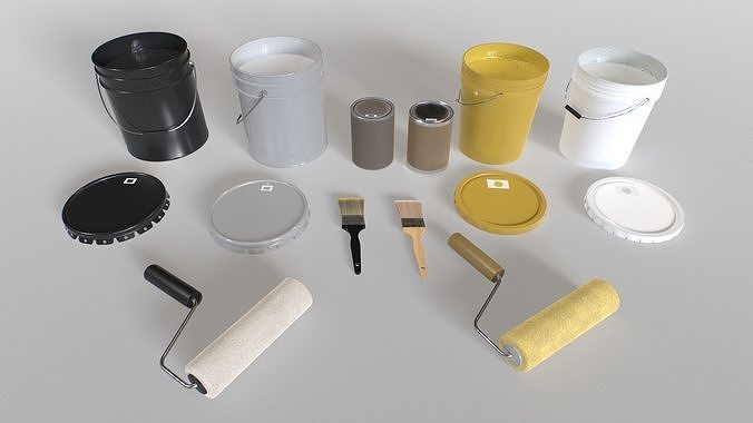 3D model Paint tools VR / AR / low-poly | CGTrader